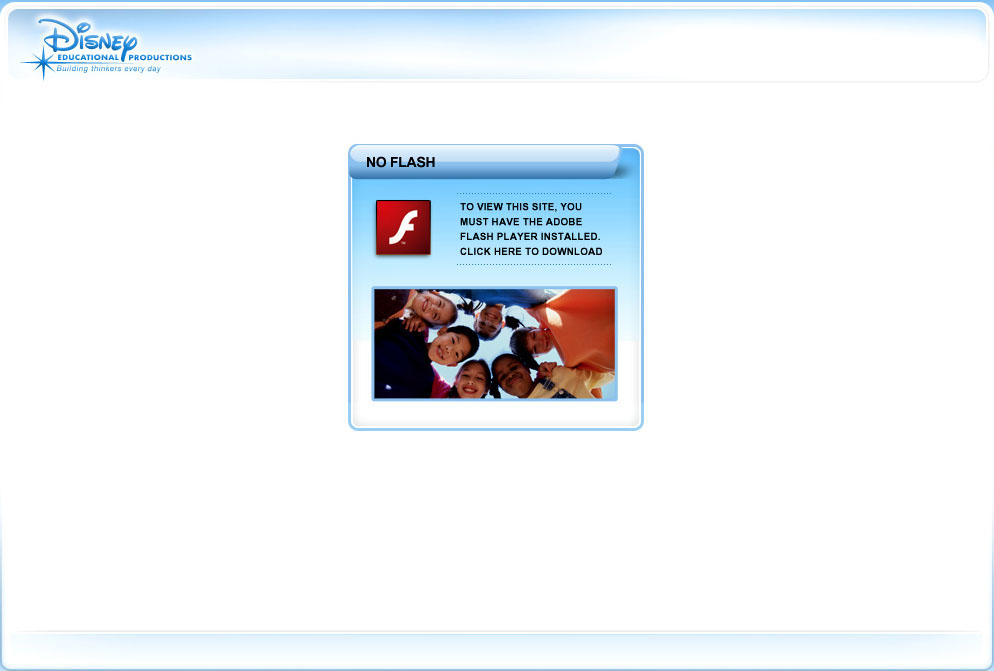 Disney Educational Productions -- You Need Flash